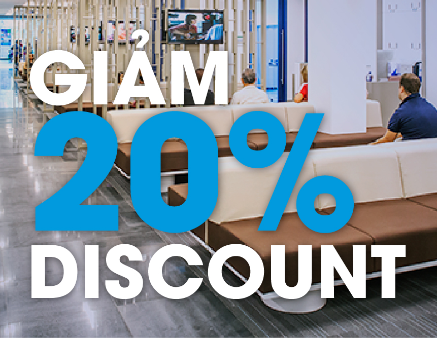 Discount of 20% for the Health Check-up program in the afternoon